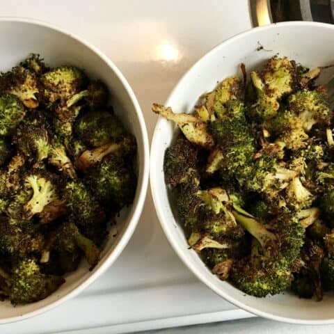 Healthy Budget Meal: Spicy Roasted Broccoli. Easy 20 Minute Recipe!