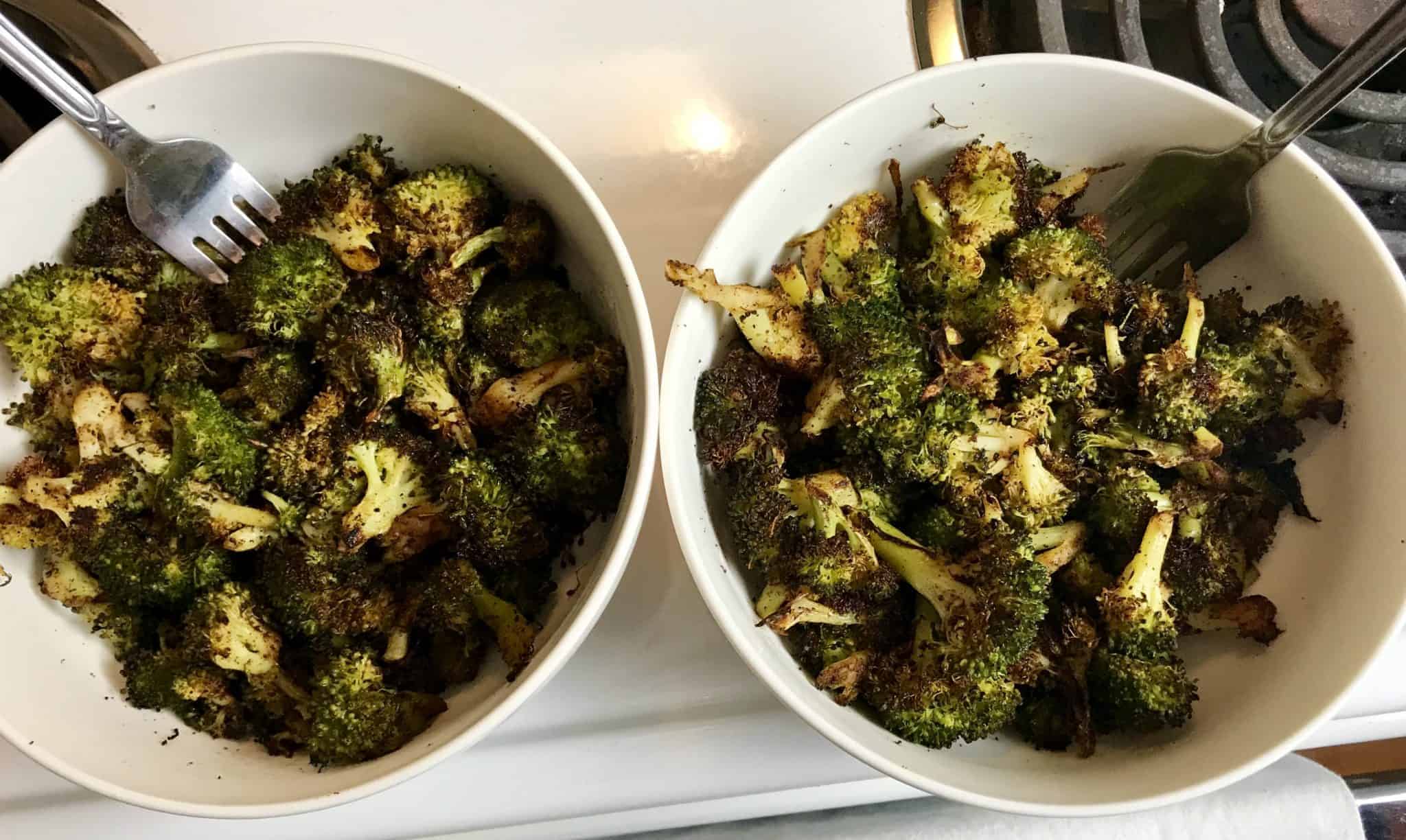 Healthy Budget Meal: Spicy Roasted Broccoli. Easy 20 Minute Recipe!