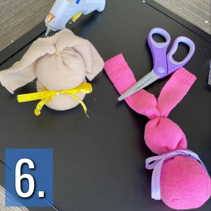 DIY Easter Sock Bunny Kids Craft (Cheap) - Budgeting Couple