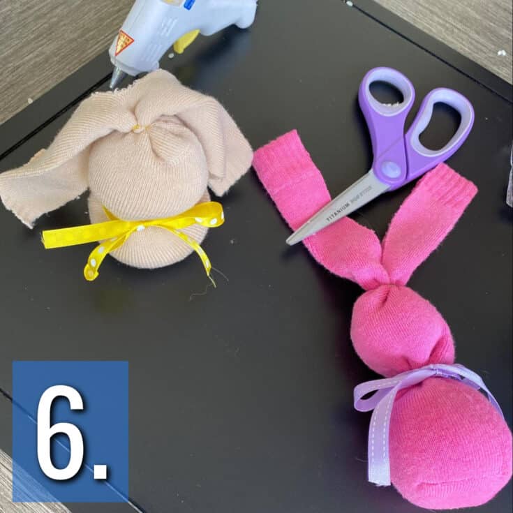 DIY Easter Sock Bunny Kids Craft (Cheap) - Budgeting Couple