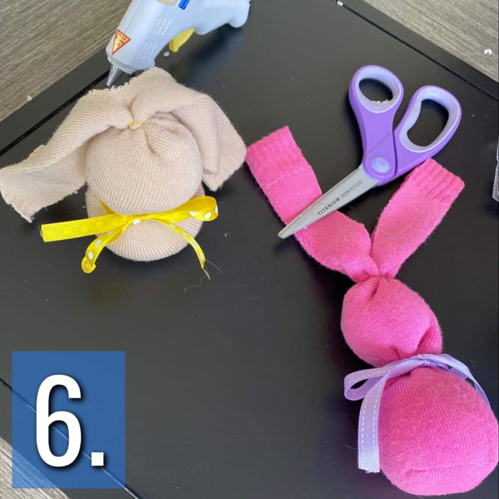 DIY Easter Sock Bunny Kids Craft (Cheap) - Budgeting Couple