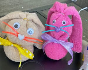 DIY Easter Sock Bunny Kids Craft (Cheap) - Budgeting Couple