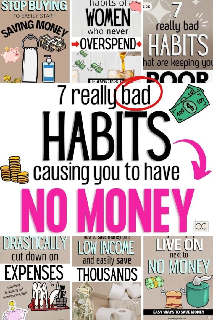 7 Bad Habits That Could Be Causing Financial Struggles - Budgeting Couple