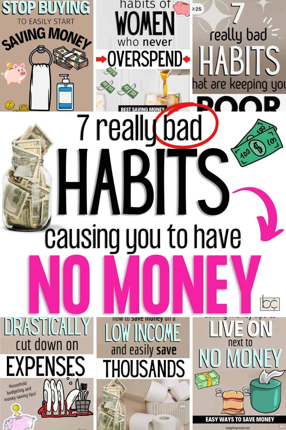 7 Bad Habits That Could Be Causing Financial Struggles - Budgeting Couple
