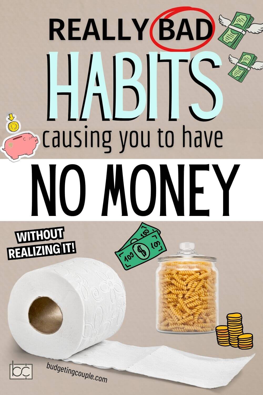 7 Bad Habits That Could Be Causing Financial Struggles - Budgeting Couple