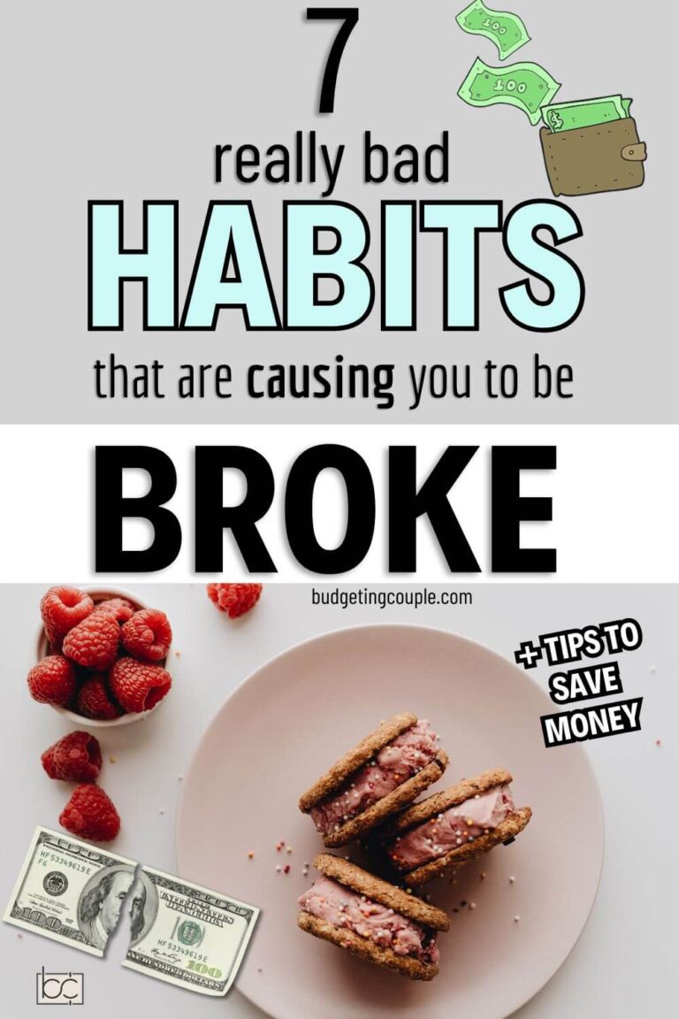 7 Bad Habits That Could Be Causing Financial Struggles - Budgeting Couple