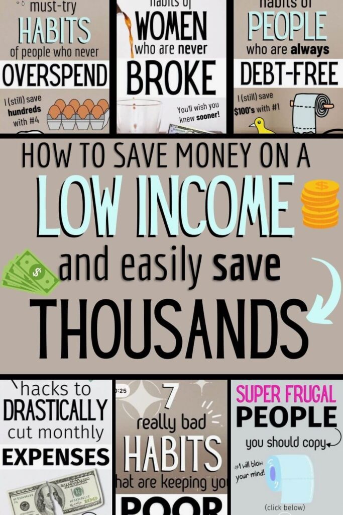 How to Save Money on a Low Income (best money saving tips) - Budgeting ...