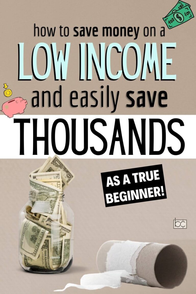 How to Save Money on a Low Income (best money saving tips) - Budgeting ...