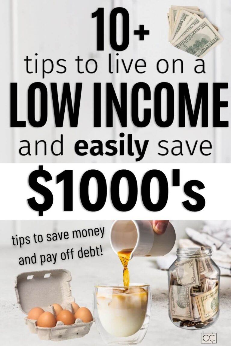 How to Save Money on a Low Income (best money saving tips) - Budgeting ...