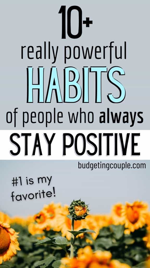10 Habits of People Who Always Stay Positive - Budgeting Couple