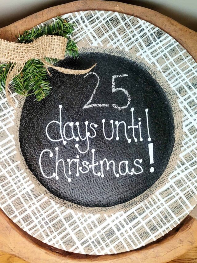 Fun DIY Christmas Countdown Plate - Budgeting Couple