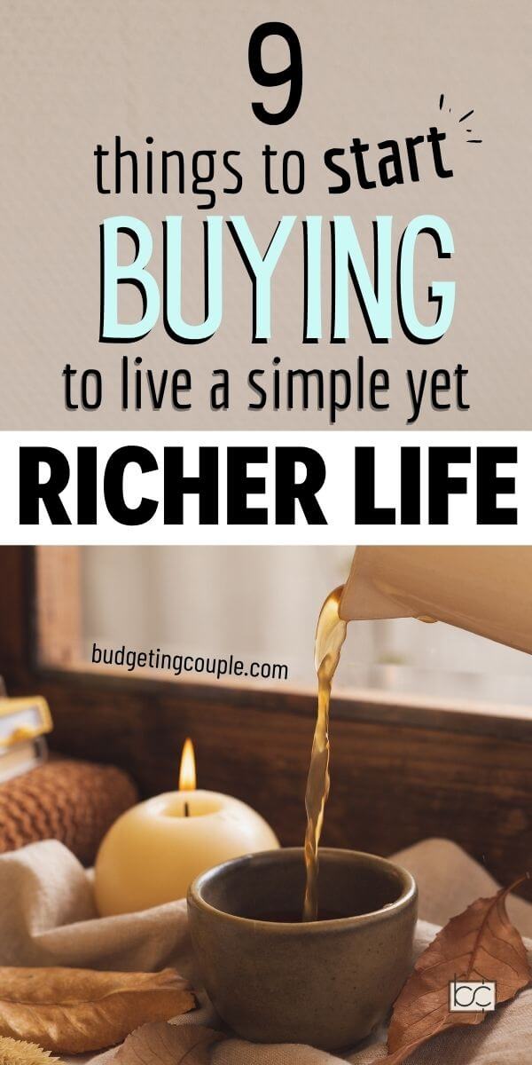 9 Tips for How to Buy a Richer Life - Budgeting Couple