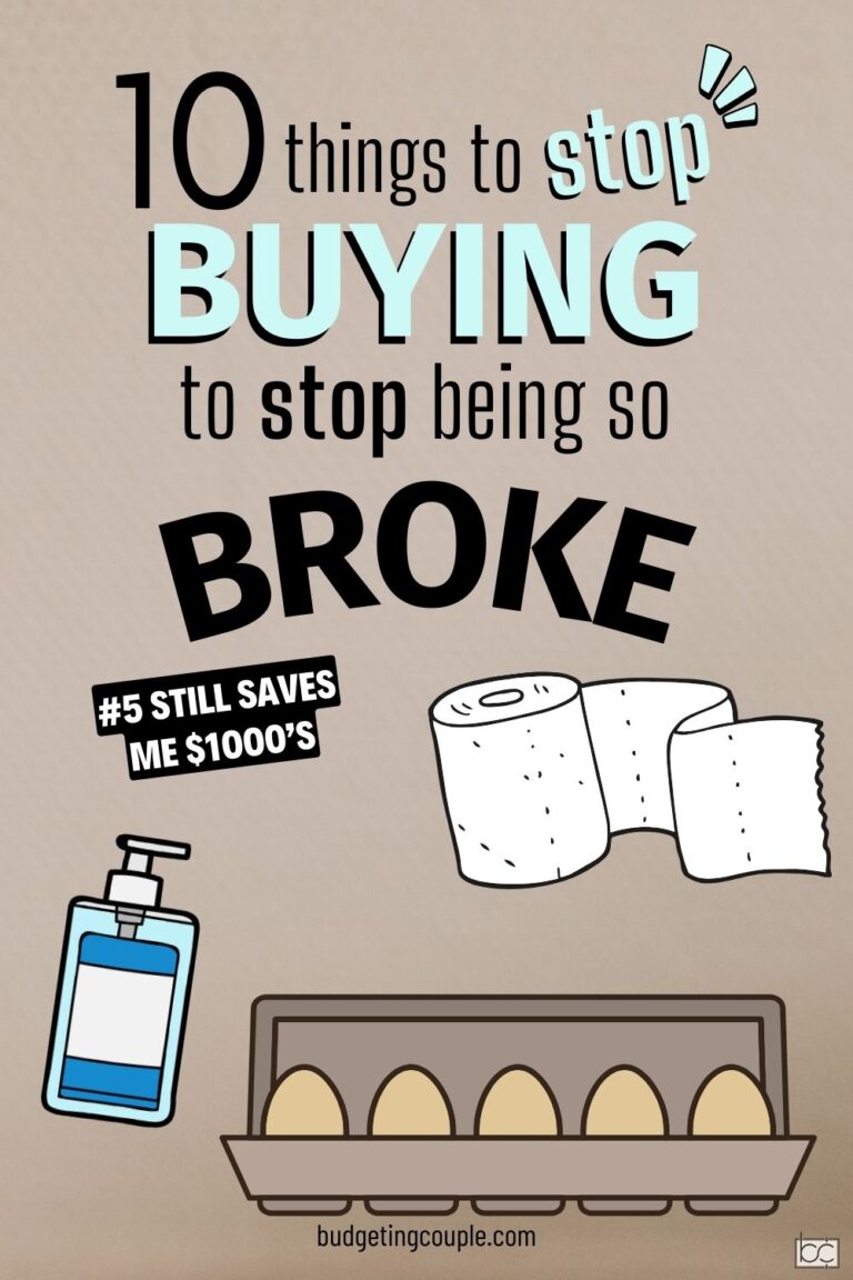 10 Things to Stop Buying to Save Thousands - Budgeting Couple