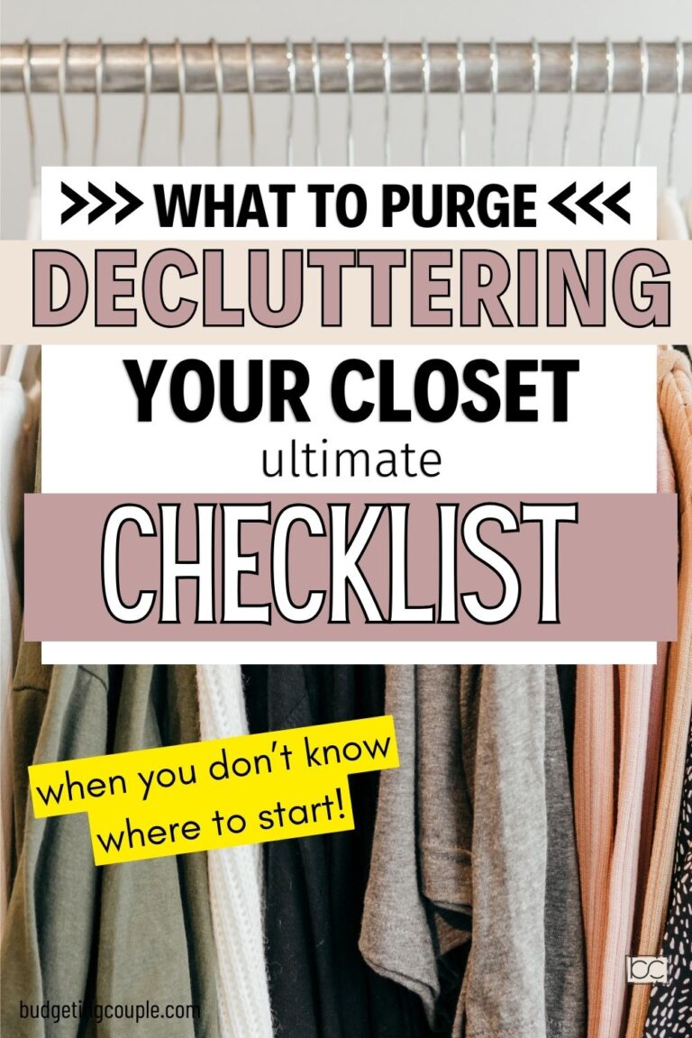 How to Start Decluttering and Organizing Your Closet Fast - Budgeting ...