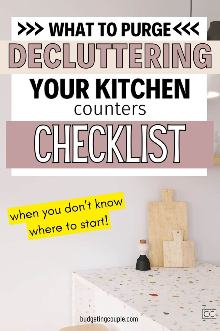 Easy Tips for Decluttering Kitchen Countertops - Budgeting Couple