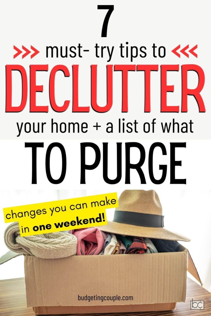 Purge Your House: A Step-by-Step Guide to Decluttering - Budgeting Couple