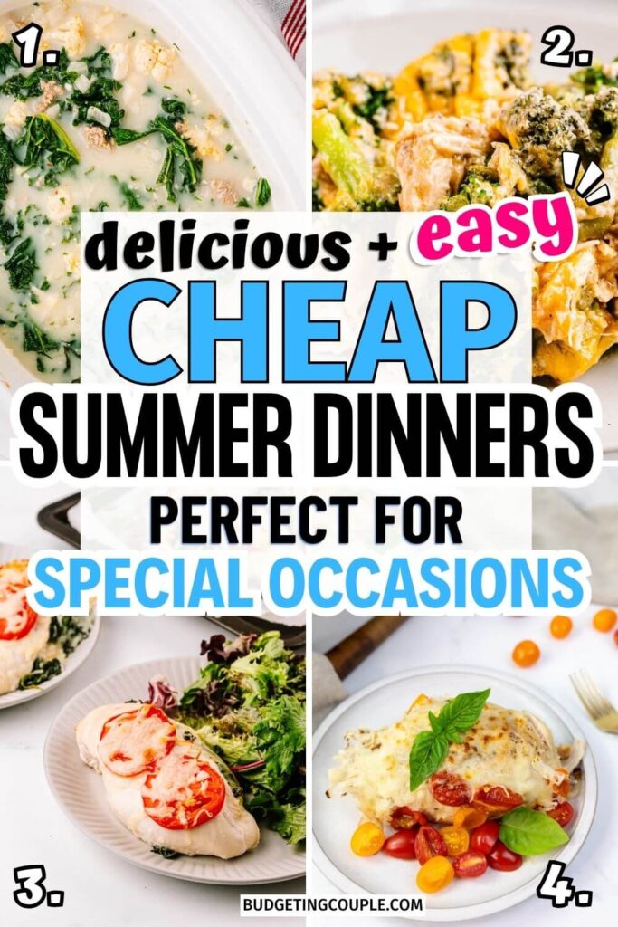 20 Cheap + Easy Summer Dinners - Budgeting Couple