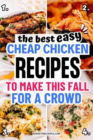 20 Cheap Chicken Recipes for Fall - Budgeting Couple