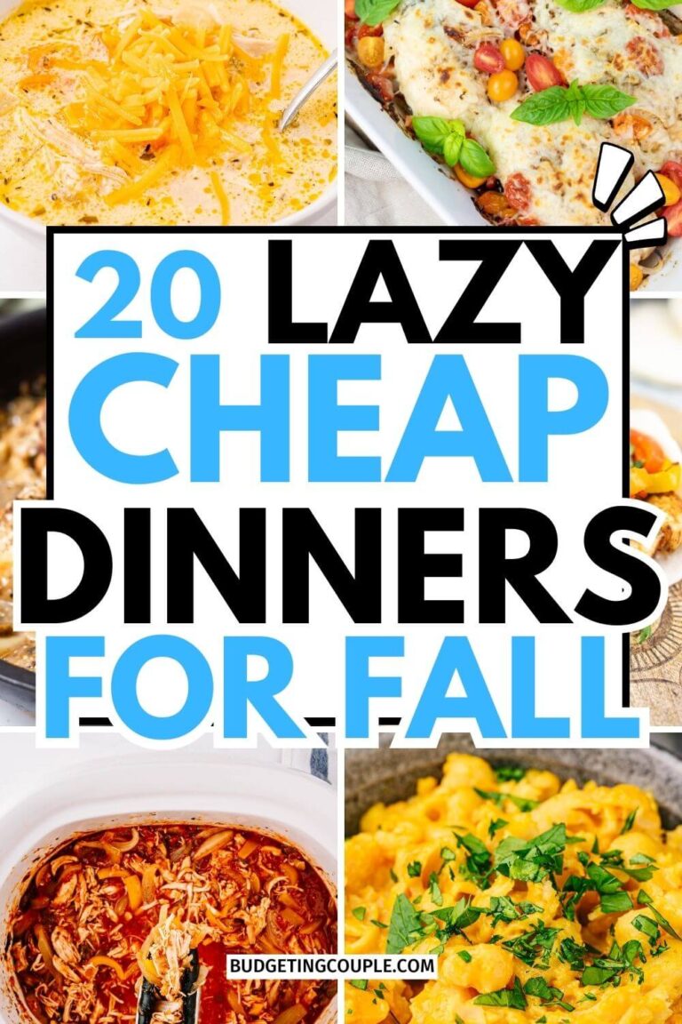 20 Lazy Cheap Dinners for Fall - Budgeting Couple
