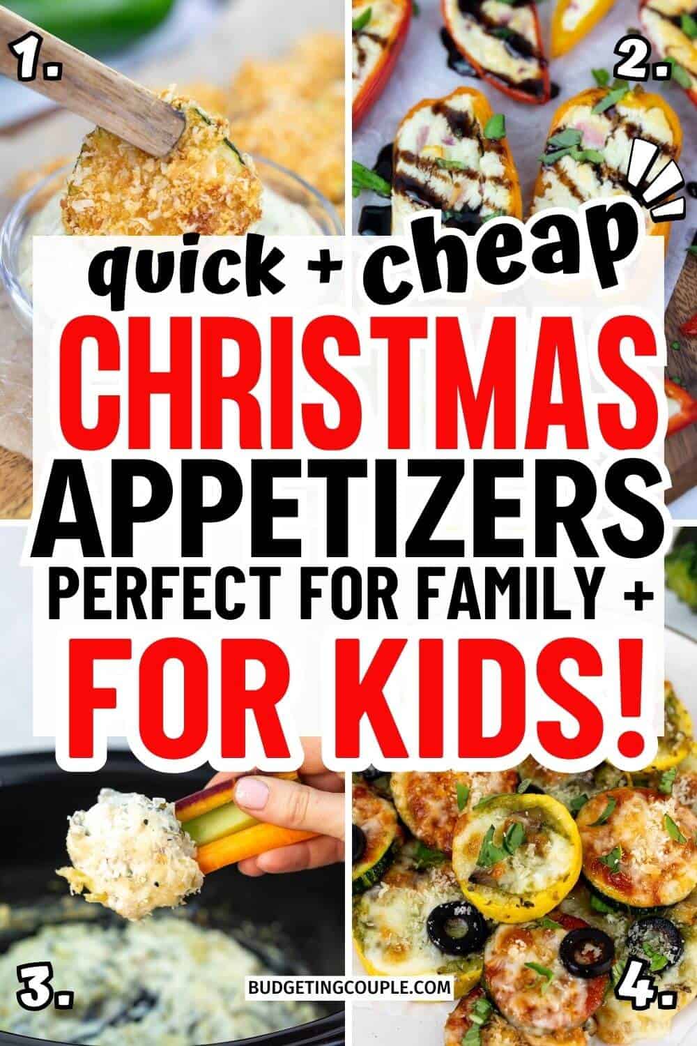 20 Cheap Christmas Appetizers - Budgeting Couple