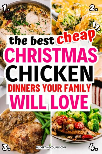20 Cheap Christmas Dinners - Budgeting Couple