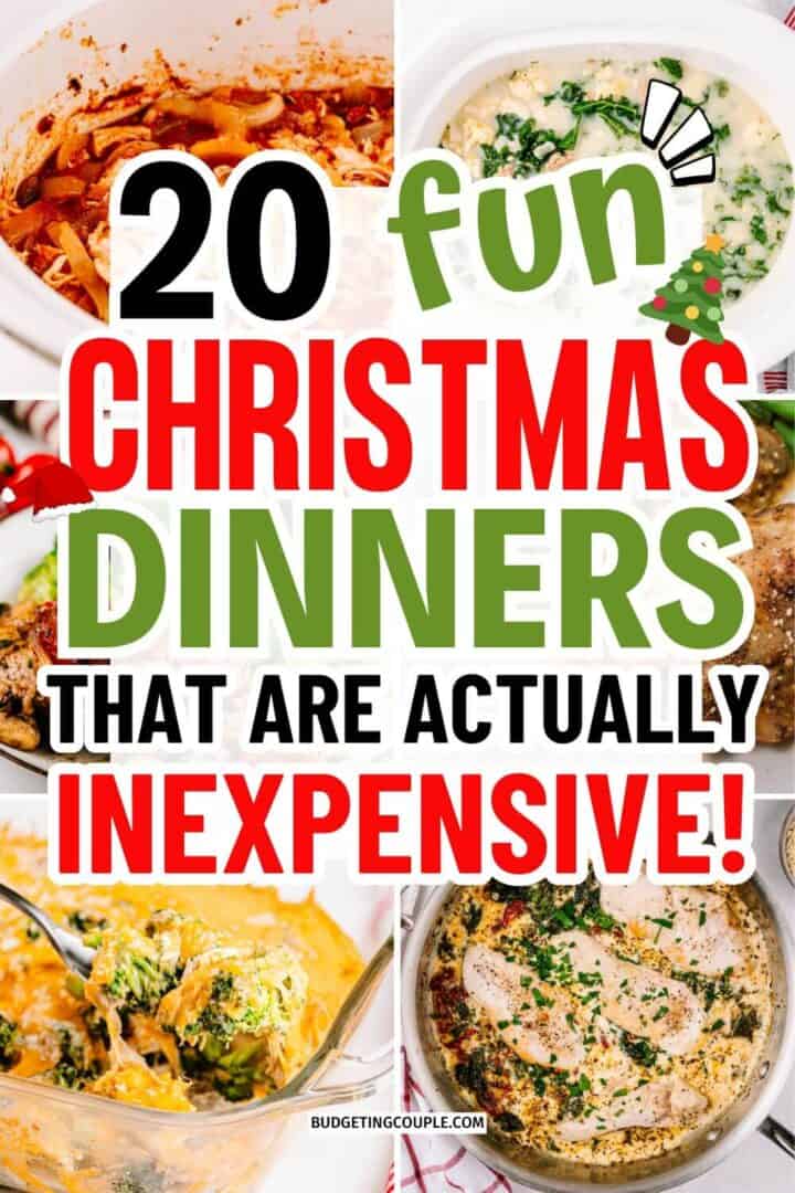 20 Cheap Christmas Dinners - Budgeting Couple