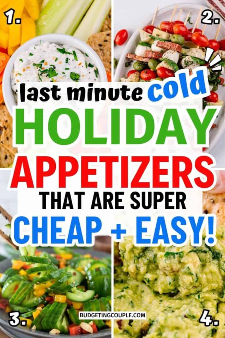 20 Cheap Holiday Appetizers - Budgeting Couple