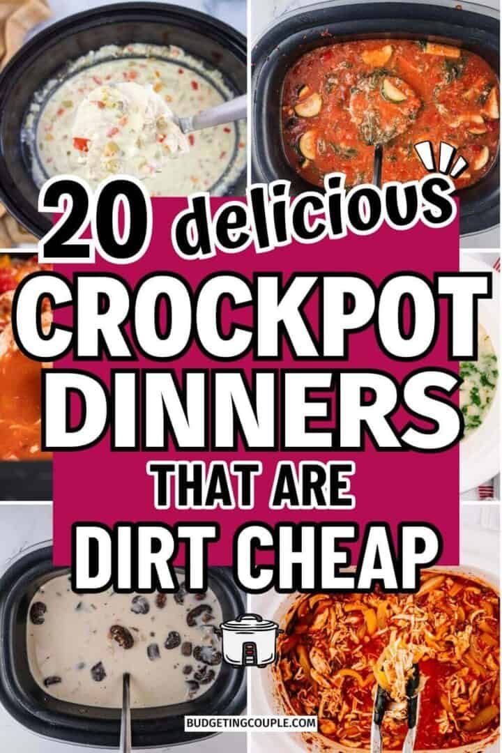 20 Cheap Crockpot Recipes - Budgeting Couple