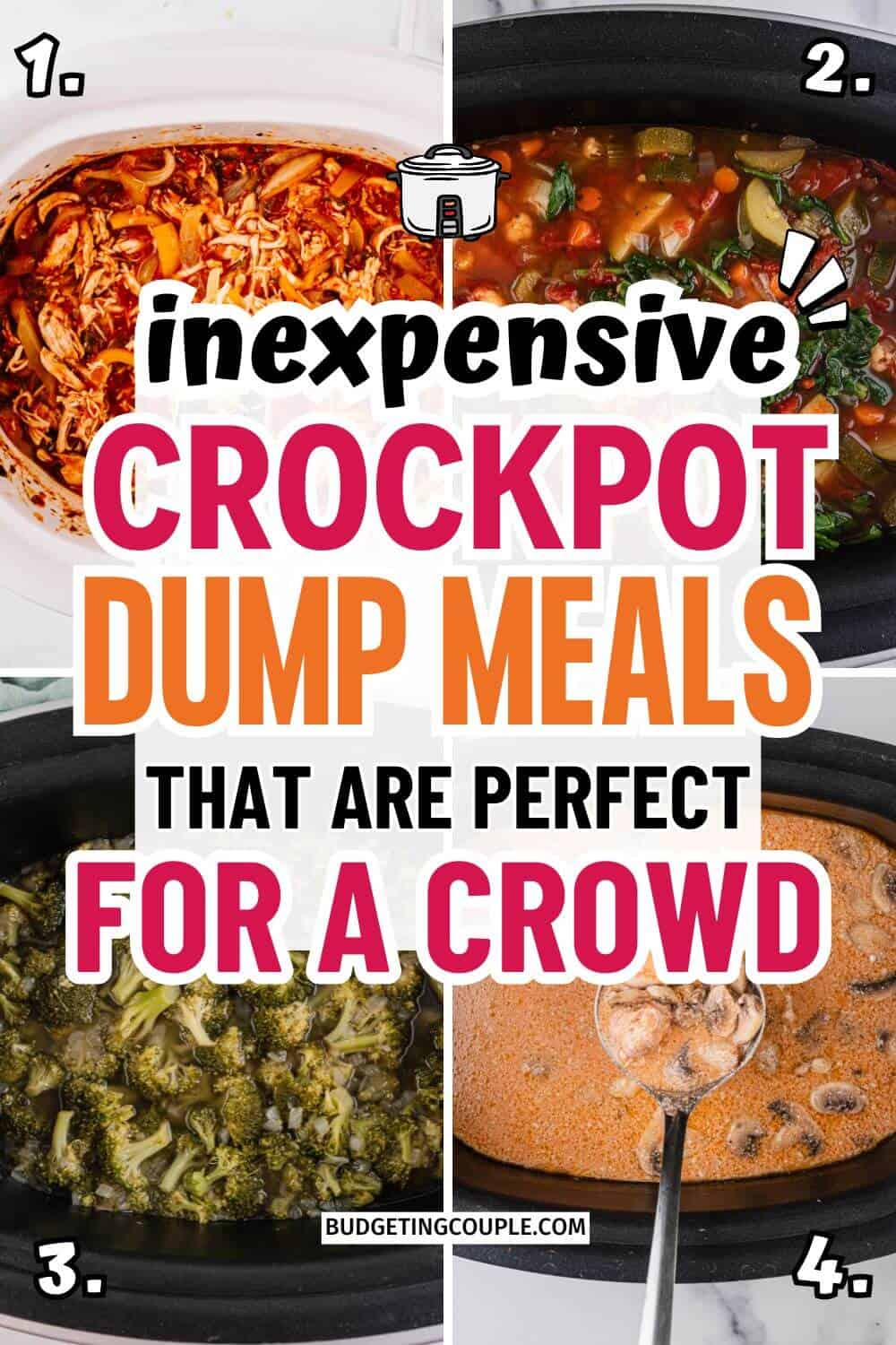 20 Cheap Crockpot Dump Meals - Budgeting Couple