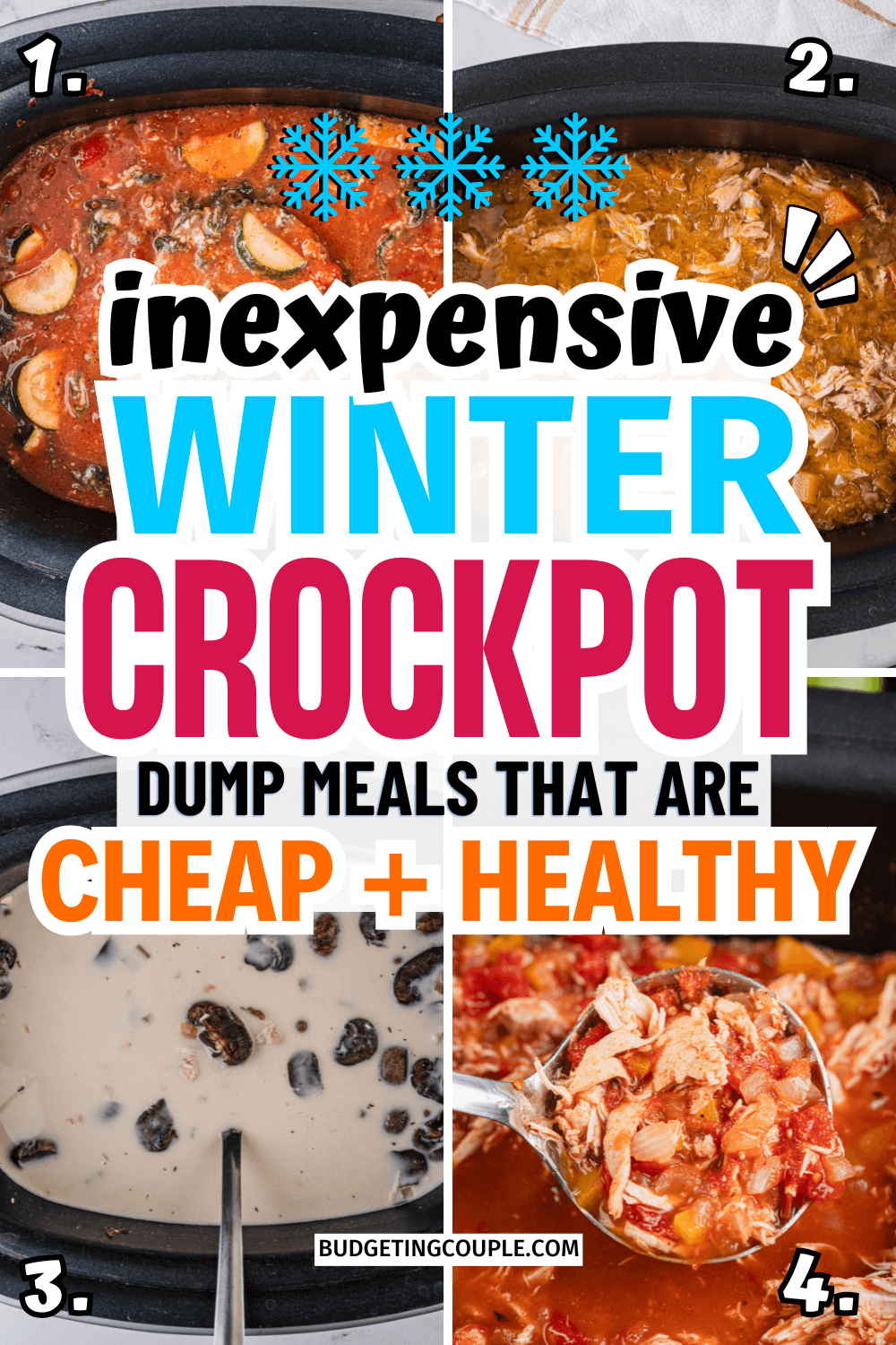 20 Cheap Winter Crockpot Meals - Budgeting Couple