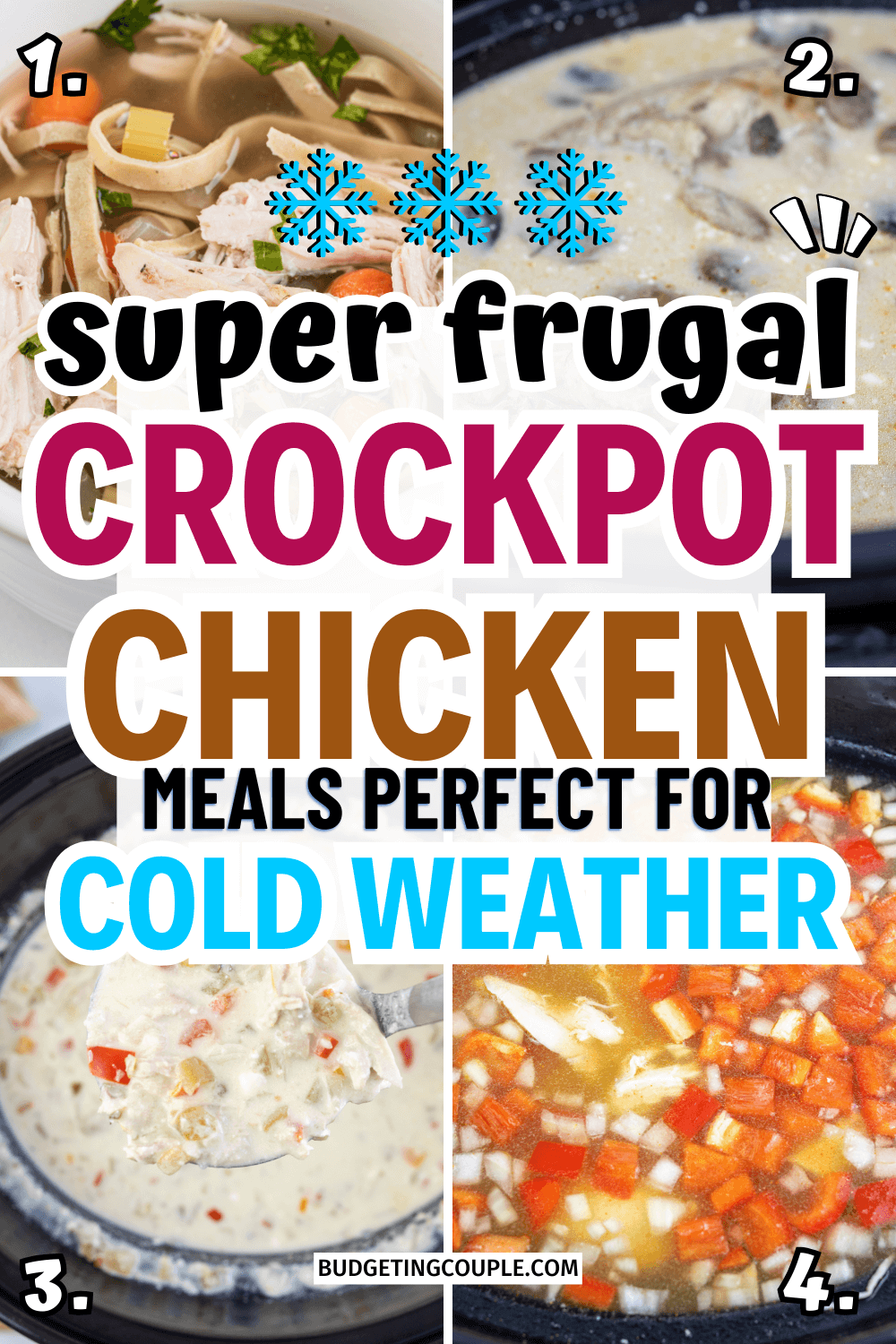 20 Cheap Winter Crockpot Meals - Budgeting Couple