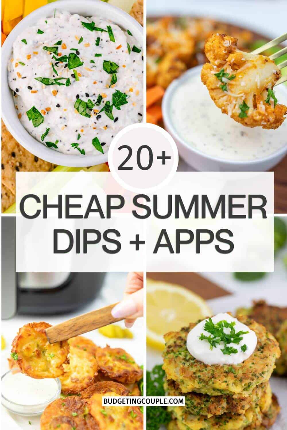 20 Cheap Summer Dips and Appetizers - Budgeting Couple