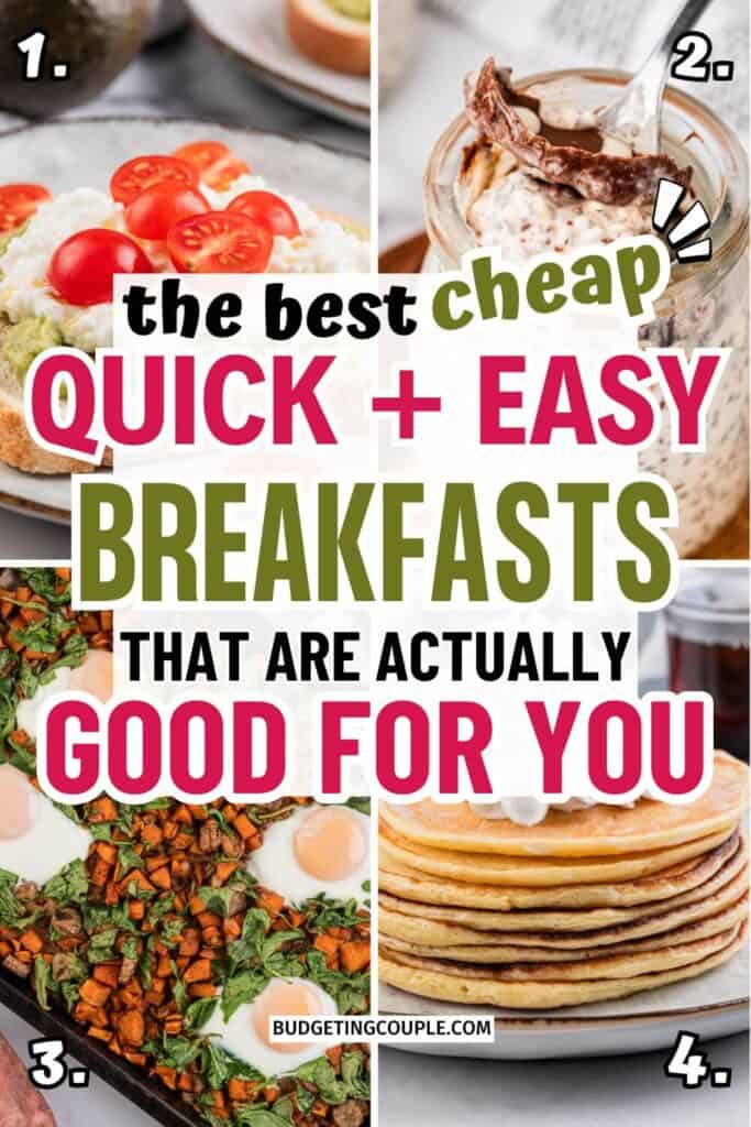 20 Cheap Healthy Breakfast Recipes - Budgeting Couple